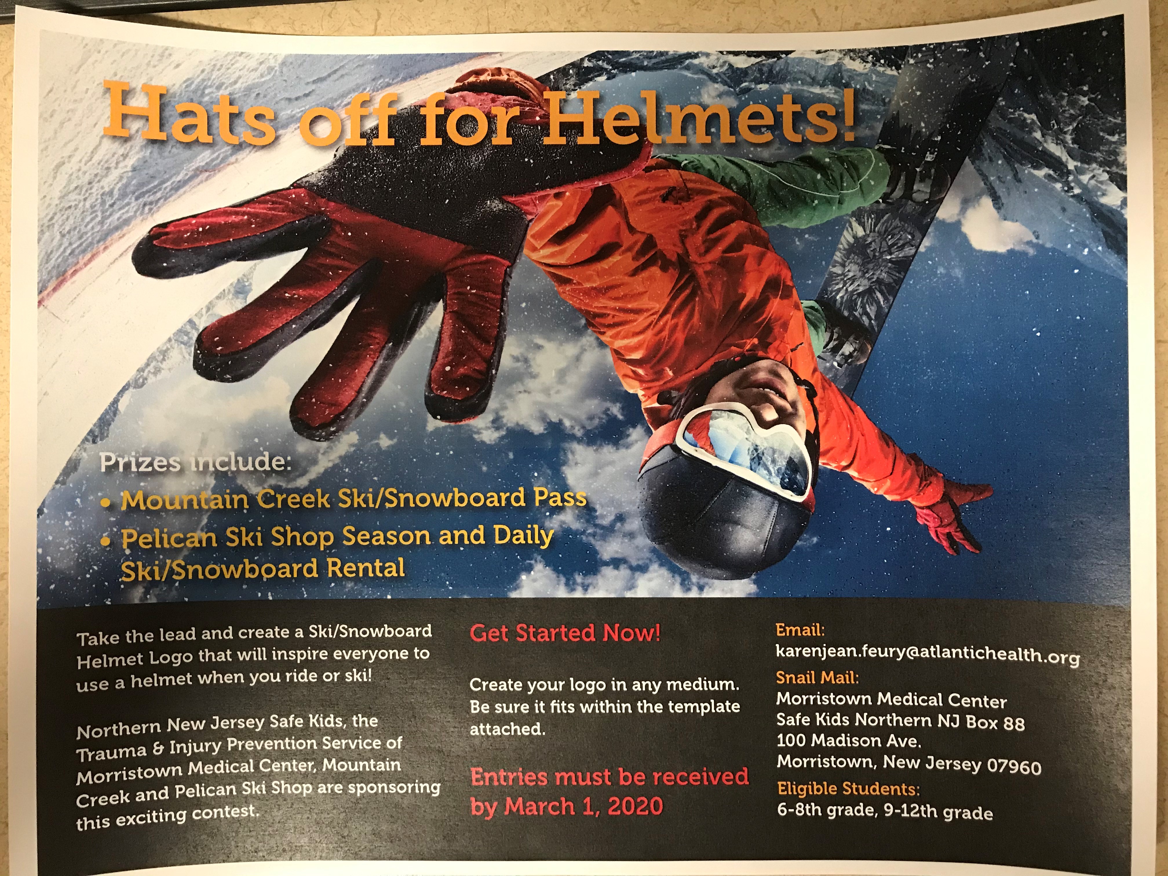 Snow Day? Enter the Hats off for Helmets Contest! | Prevention Works